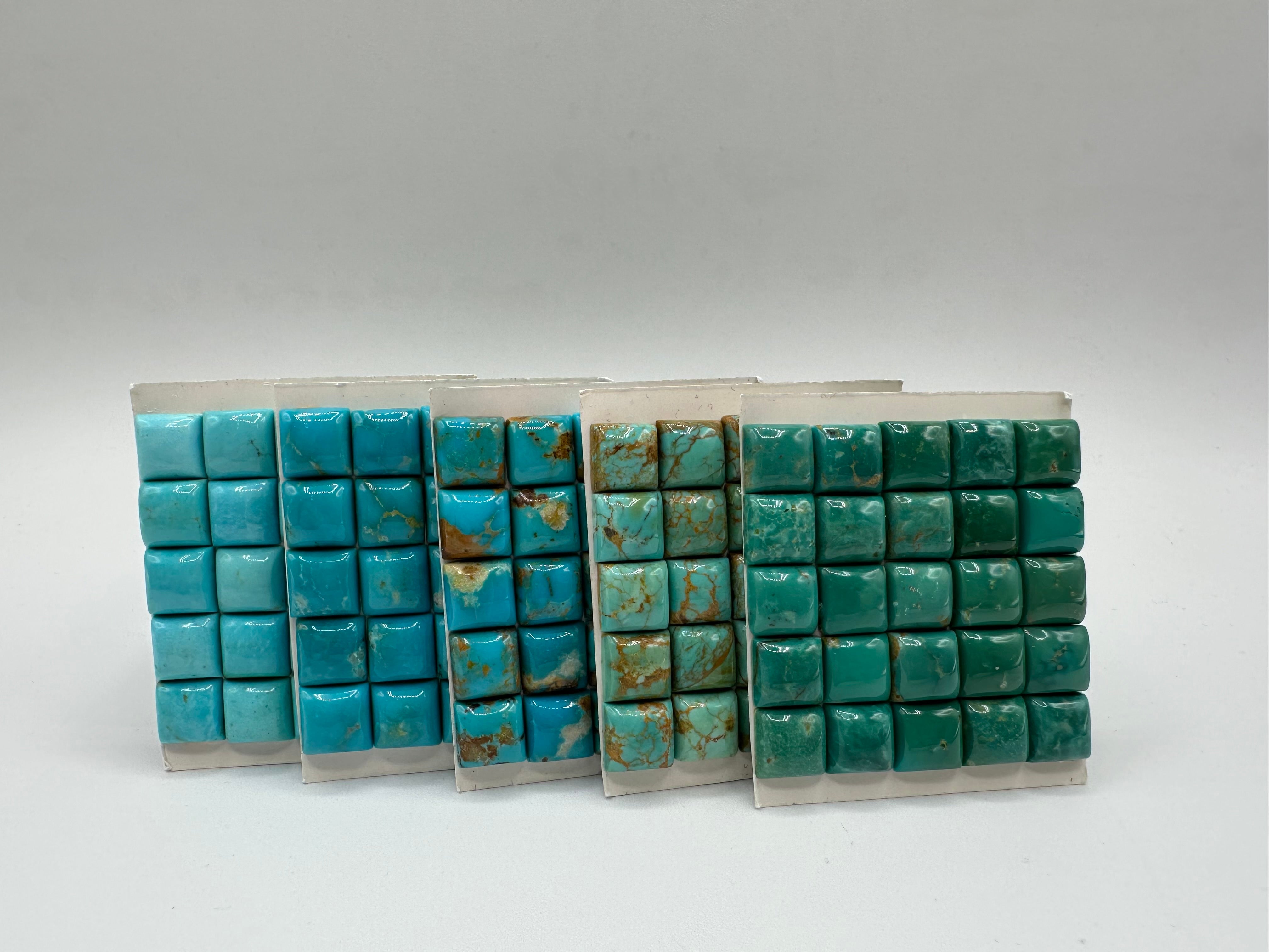 Kingman Turquoise 10mm Square Cabochons | Kingman Turquoise
