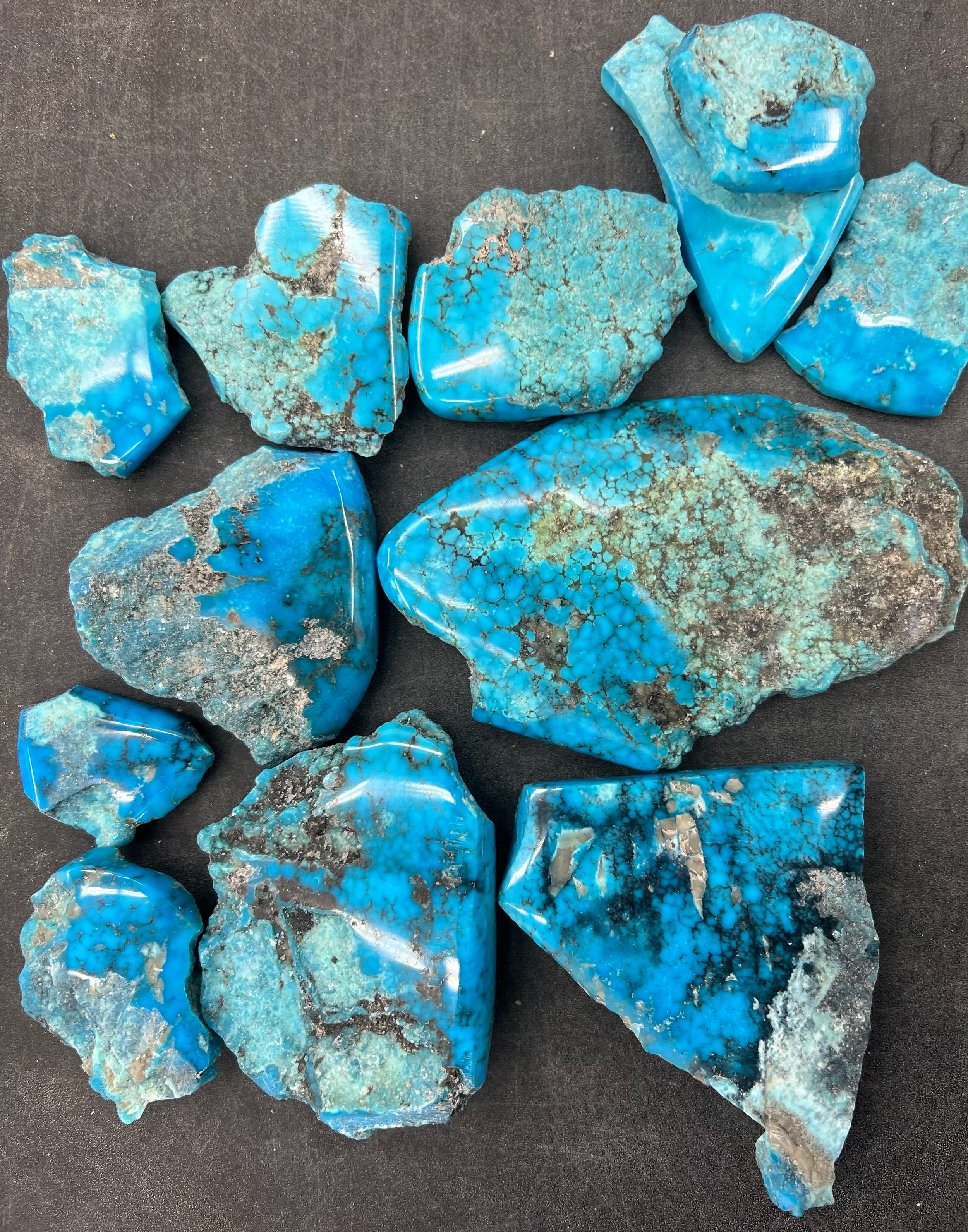 AAA Kaolin Matrix High Blue Kingman Turquoise | Kingman Turquoise