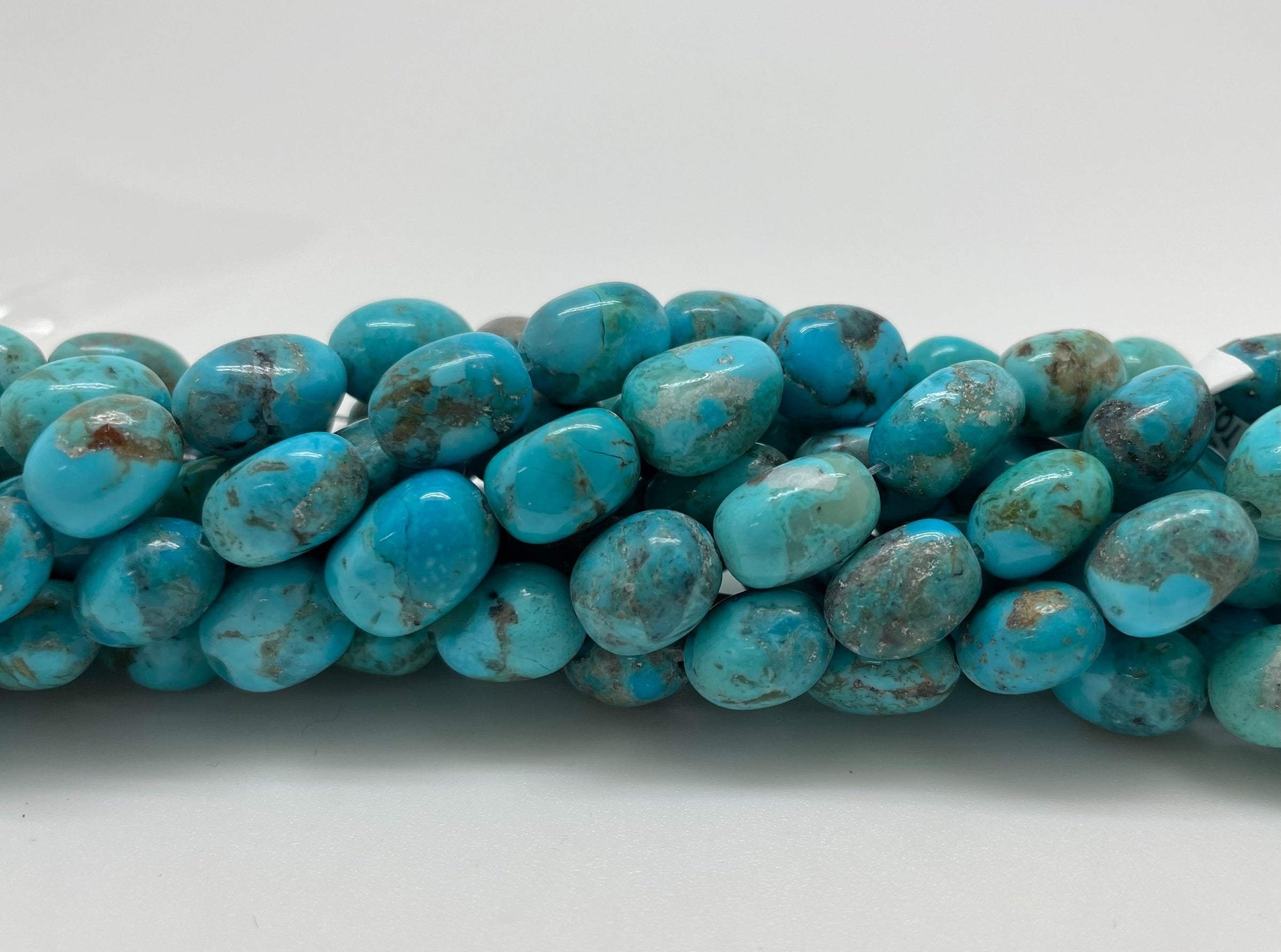 Approx. 8X11mm Kingman Turquoise Potato Beads | Colbaugh Processing, Inc.
