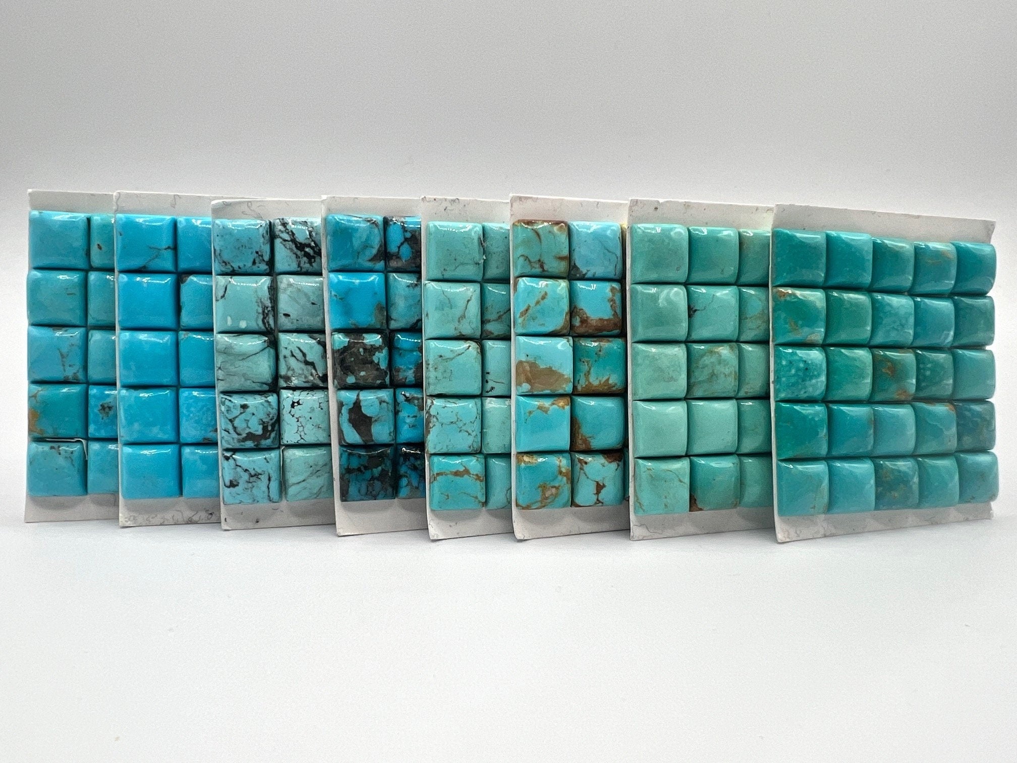 Kingman Turquoise 10mm Square Cabochons | Kingman Turquoise