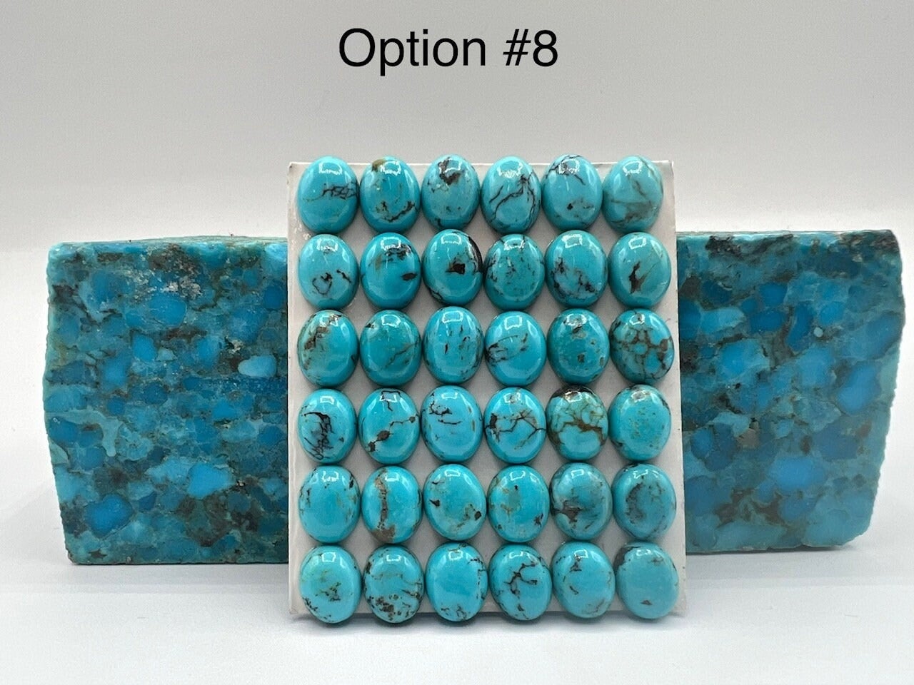 Kingman Turquoise 6x8mm Oval Cabochons | Kingman Turquoise