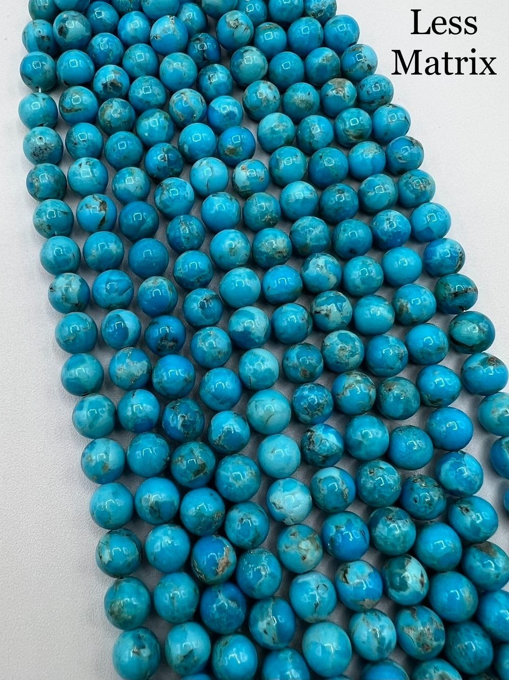 8-9mm Kingman Turquoise Round Beads | Kingman Turquoise
